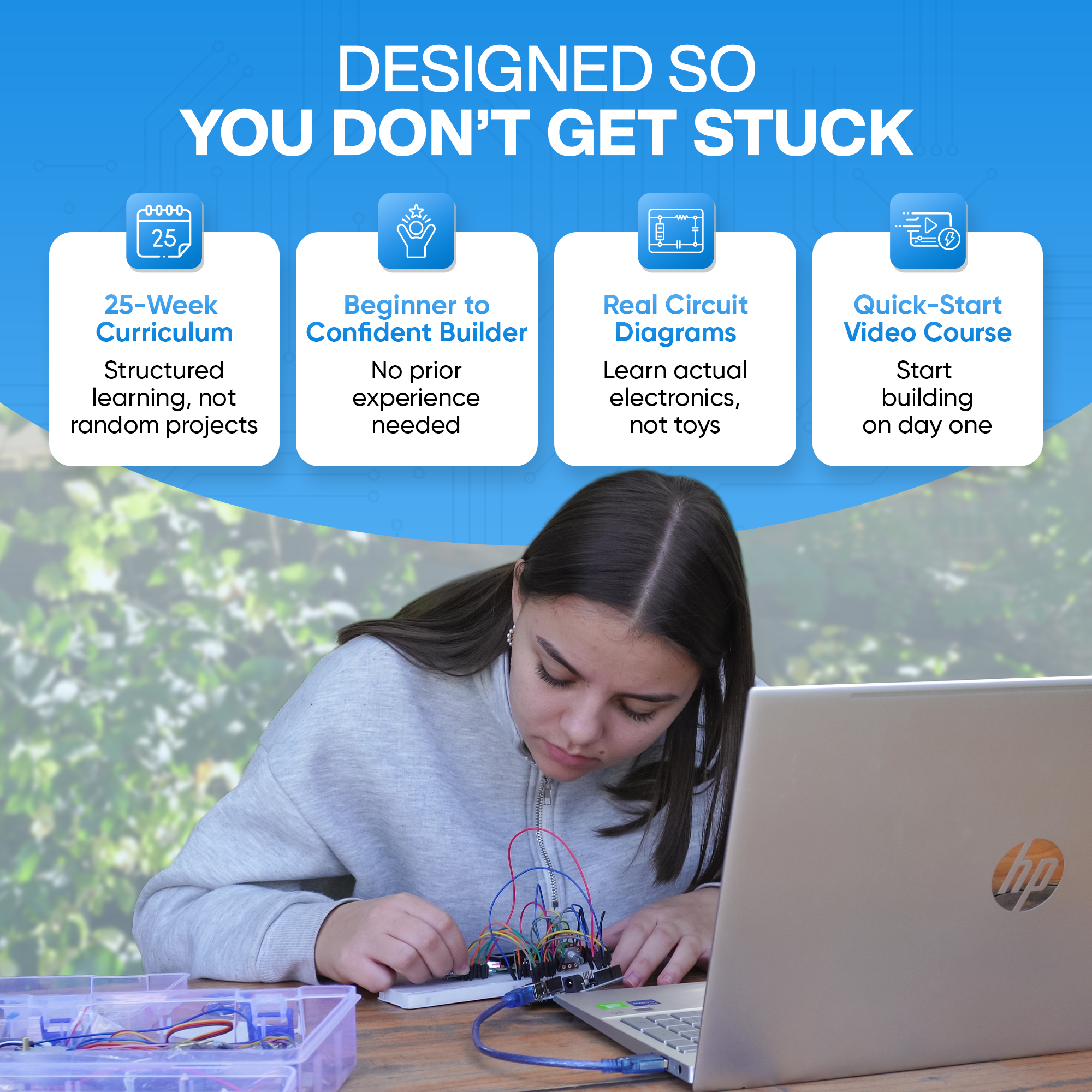 25-Week Learn & Build Electronics Kit – TechToast Academy